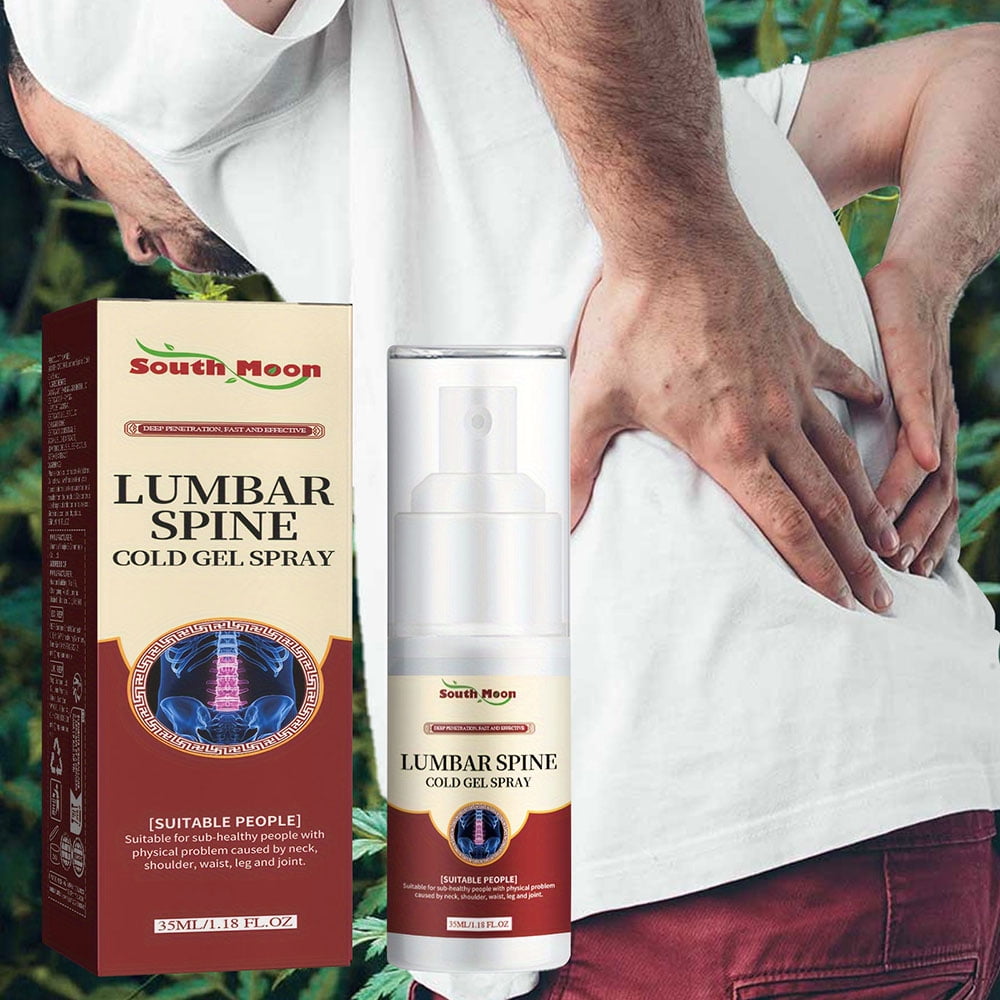 Natural Herbal Lumbar Spine Cold Gel Spray Joint Pains Spray Relief ...