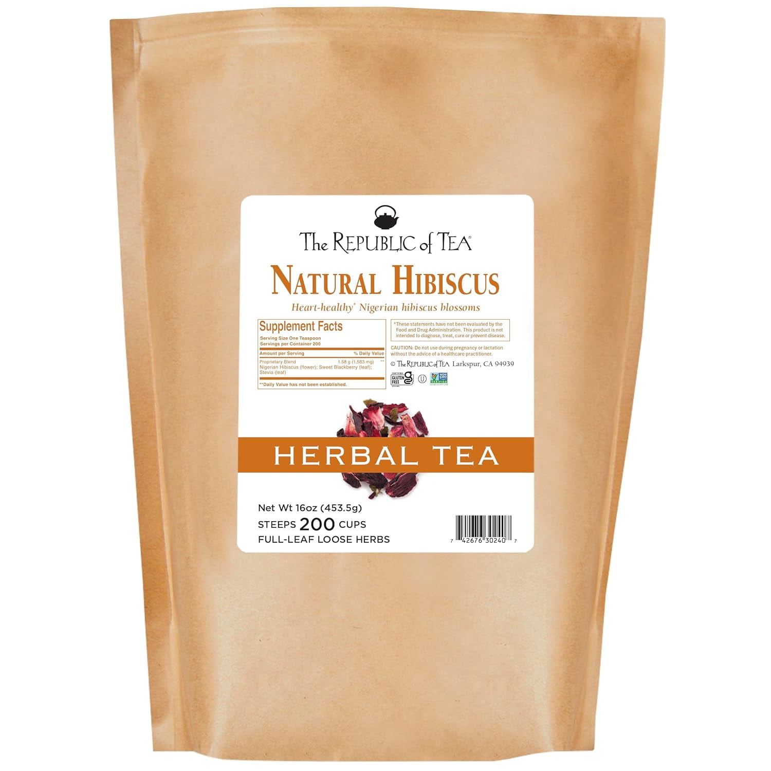Natural Hibiscus Full-Leaf , 1 Pound / 200 Cups - Walmart.com