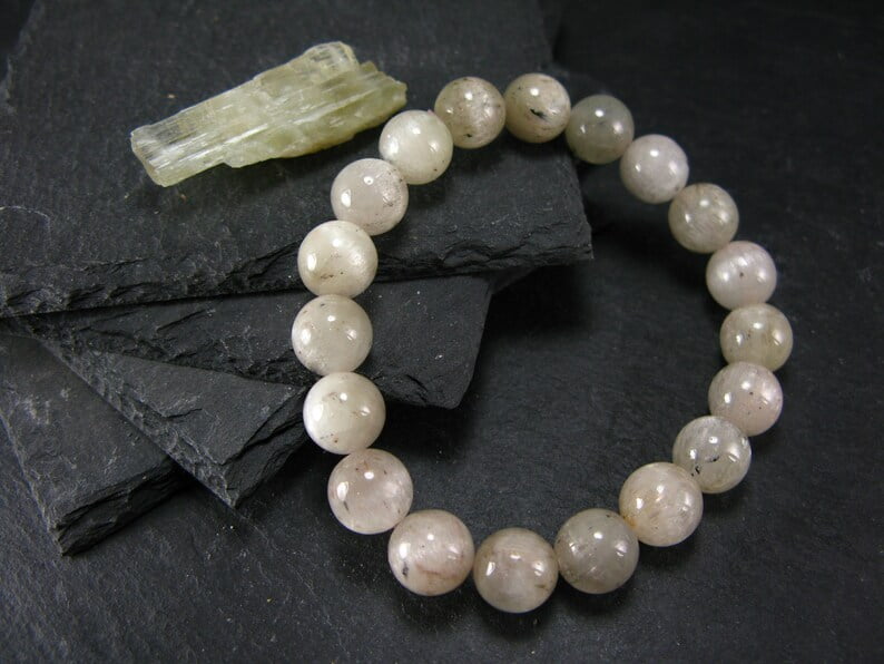 Natural Hiddenite Spodumene 10mm Round Shape Smooth Cut Beads ...