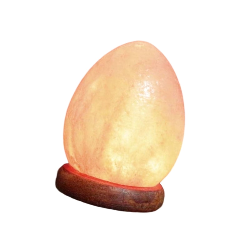 Natural Himalayan Salt Rock Lamp With Wood Base Auto Shade With Auto ...
