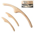 Lymphatic Drainage Massage Kit 3 Pcs Wooden Gua Sha Scraping Tools ...
