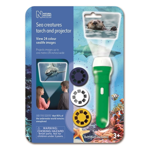 Natural History Museum Sea Creatures Flashlight and Projector 24 Color ...