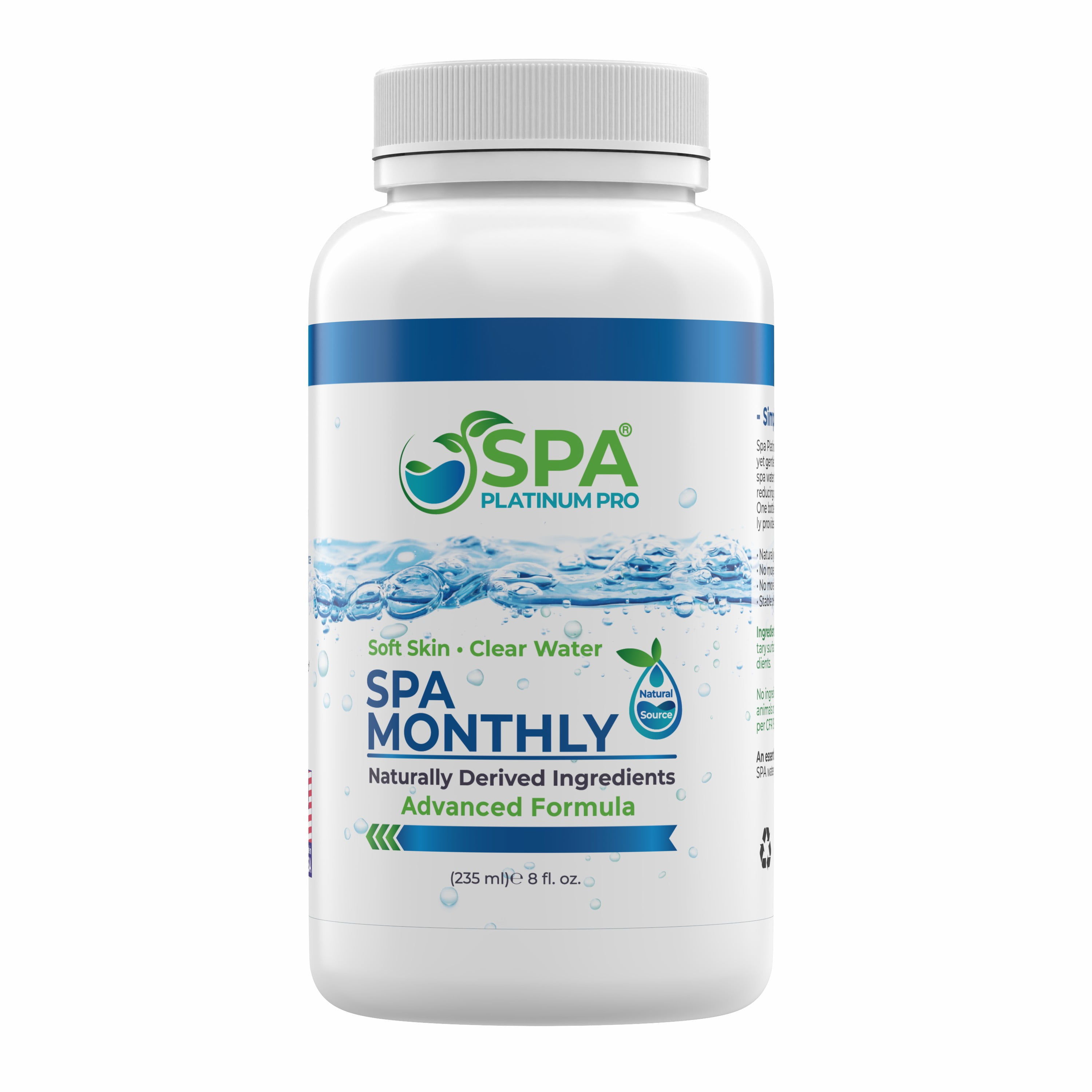 Natural Hot Tub Treatment - Easy to Use Spa Water Treatment – Chlorine ...