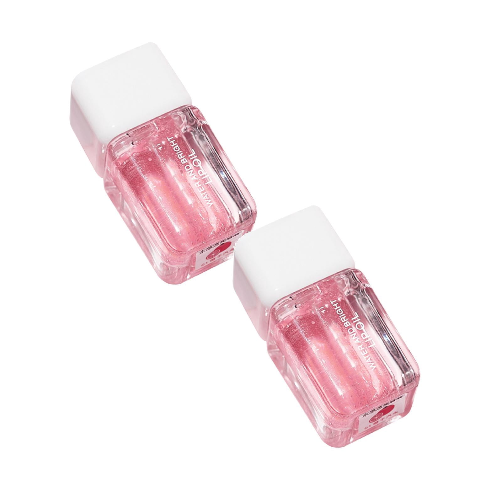 Natural Hydrating Plumping Lip Oil Clear Shiny Mini Lip Gloss Long ...