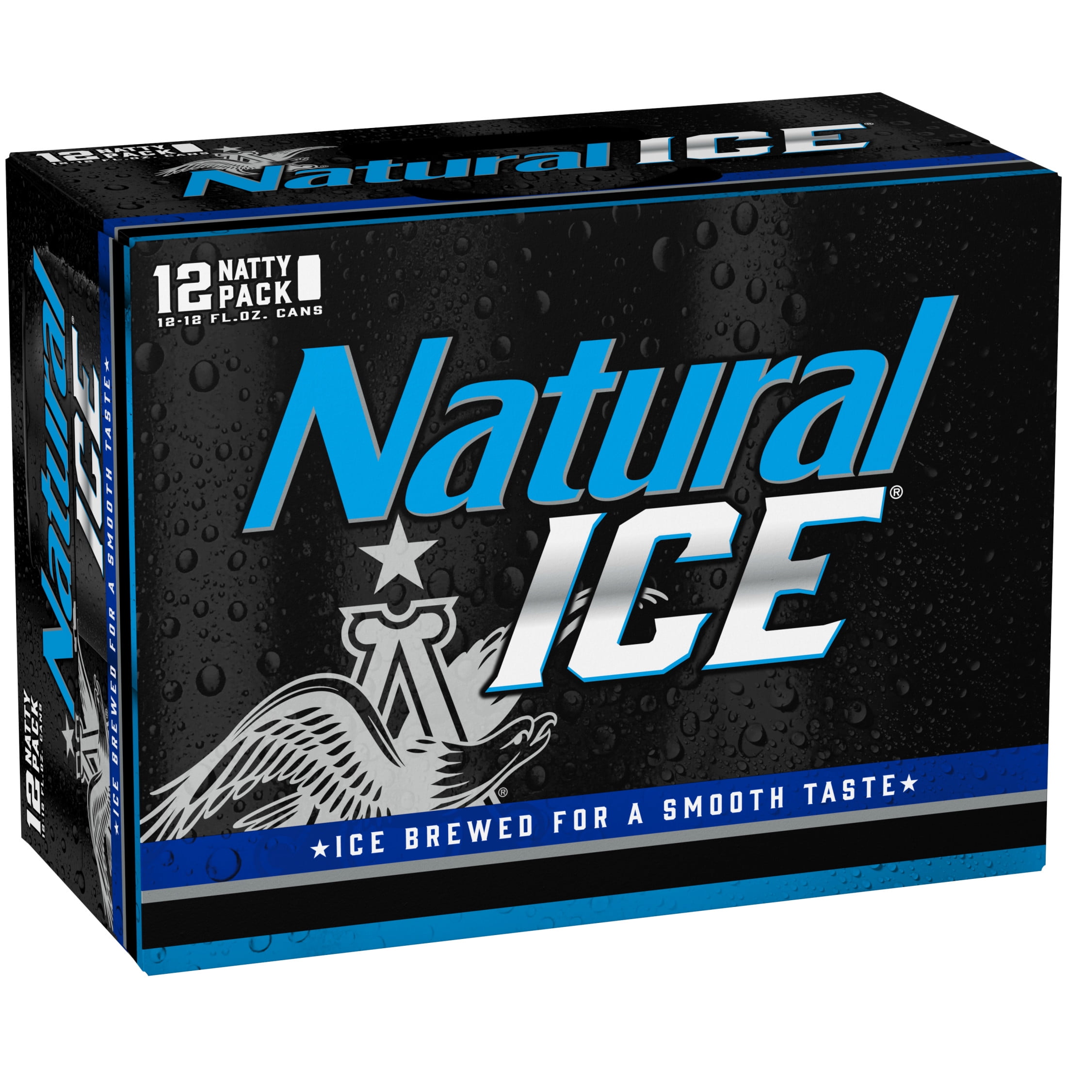 Natural Ice American Lager Beer 12 pack 12 fl oz Aluminum Cans 5.9% ABV ...