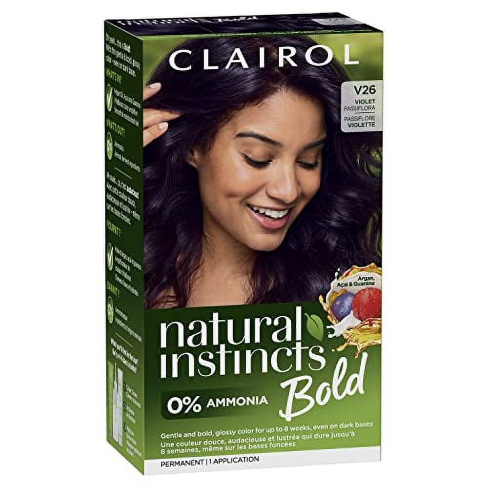 Natural Instincts Bold Permanent Hair Dye, V26 Violet Passiflora Hair ...