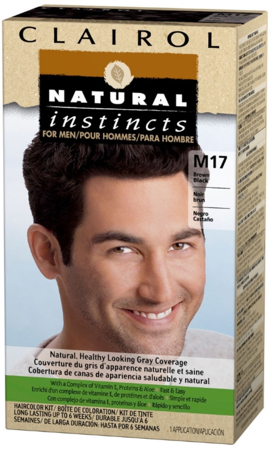 Natural Instincts For Men Haircolor M17 Brown Black 1 Each - (Pack of 3 ...