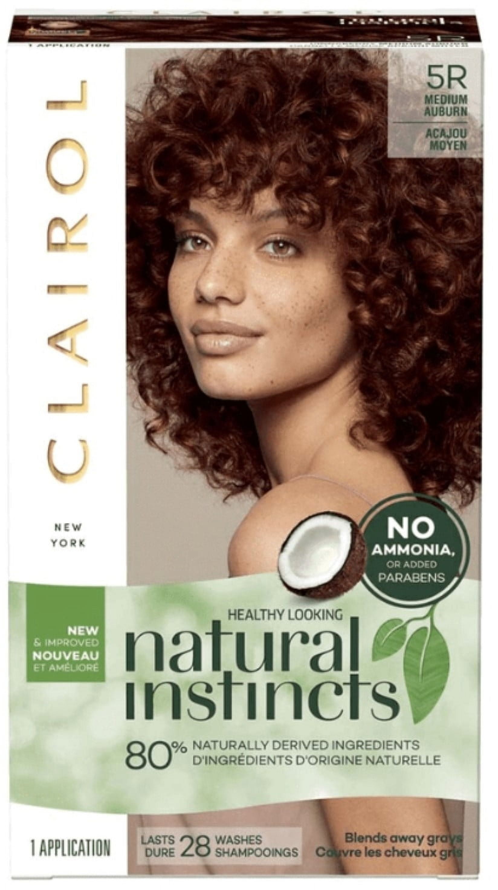 Natural Instincts Hair Color, [5R] Medium Auburn 1 Each (Pack of 3 ...