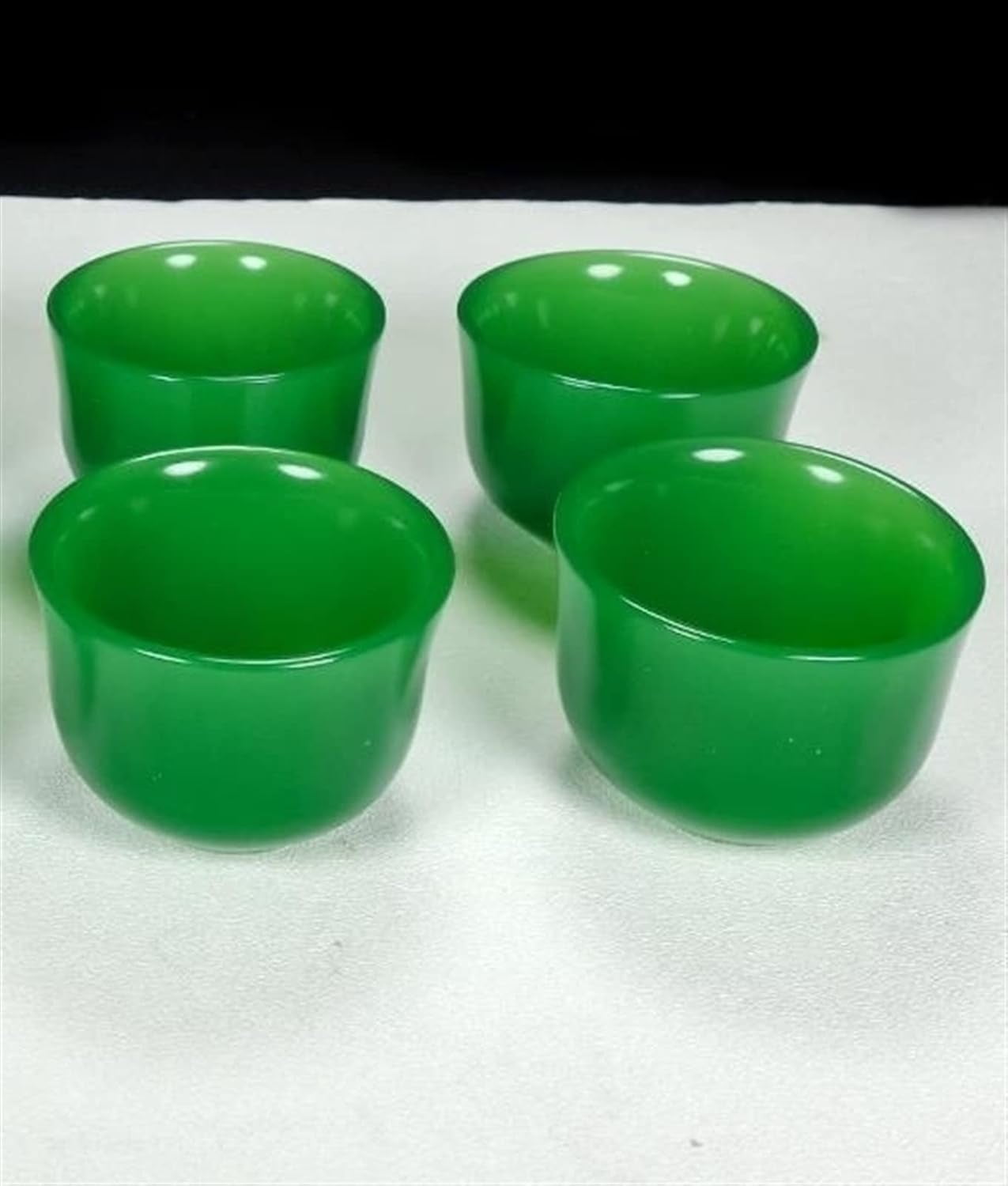 Natural Jade Tea Cup Set Jade Water Cup Retro Wine Glass Bowl Tea Cup ...