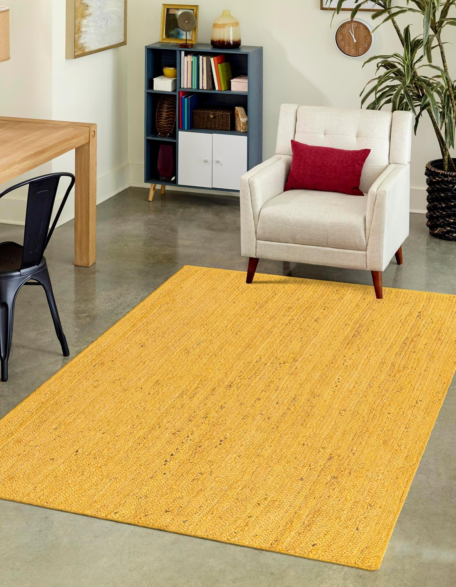 Natural Jute Area Rug – Handwoven, Eco-Friendly, Durable Floor Covering ...