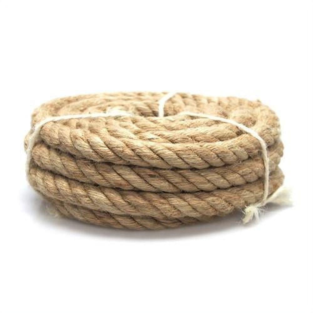 Natural Jute Fiber Rope, 12mm, 5-yard - Walmart.com