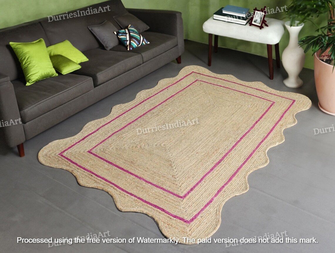 Espresso Jute Rug Rect w/ Pad 60x96 - Walmart.com