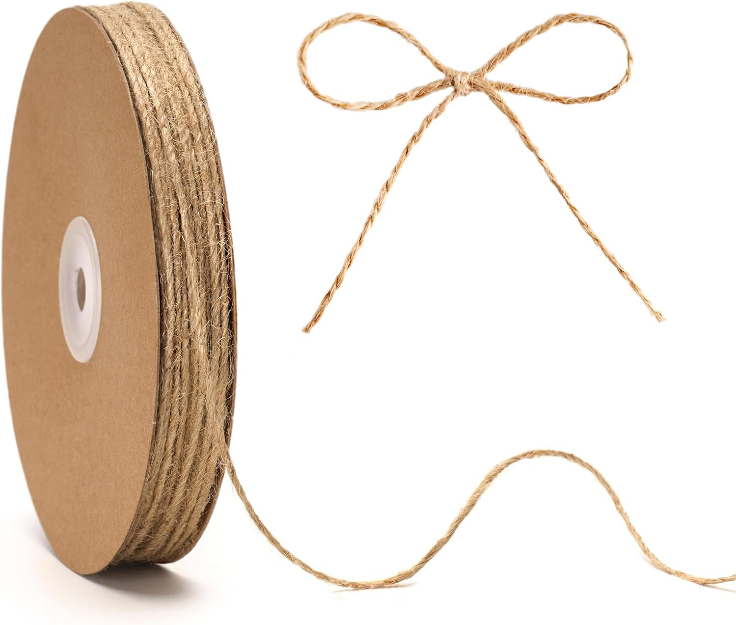 Natural Jute Twine String - 2mm Twine String for Crafts 328 Feet 3 Ply ...
