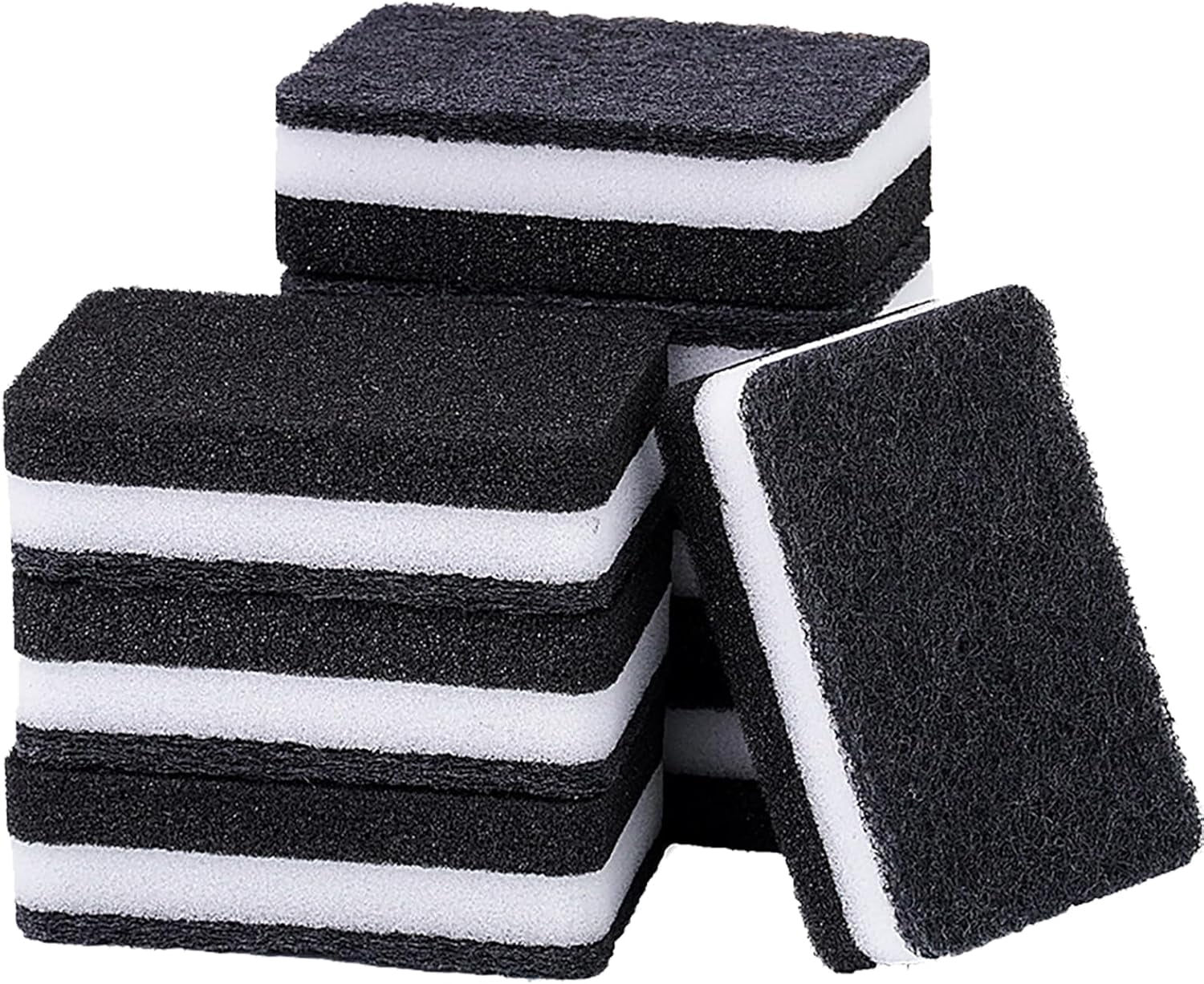 Natural Kitchen Sponge, 6 Pack Heavy Duty Scrub Cellulose Sponge ...