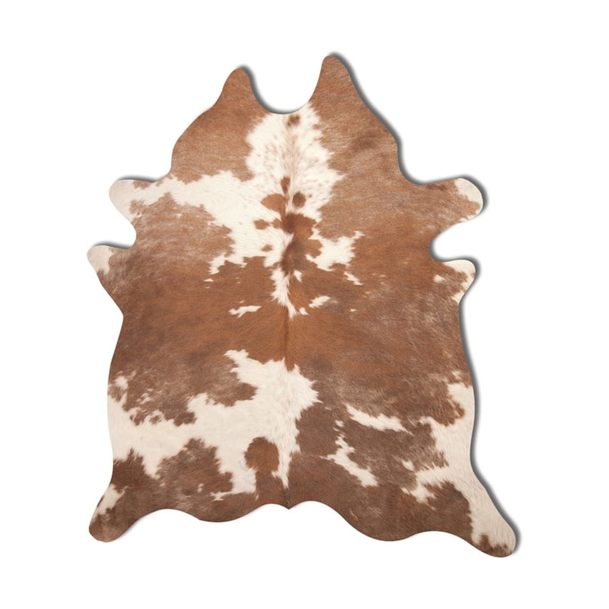 Kobe Cowhide Rug Natural 5x7 Handmade Brazilian Soft Stain Resistant ...