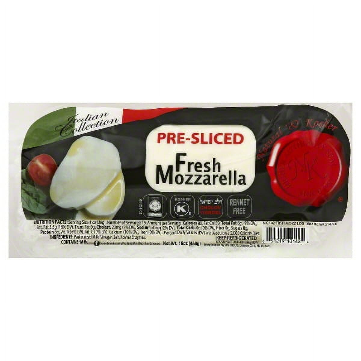 Sliced Mozzarella Cheese