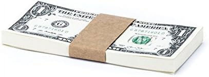 Natural Kraft Brown No Denomination Currency Band Bundles (2000 Bands ...