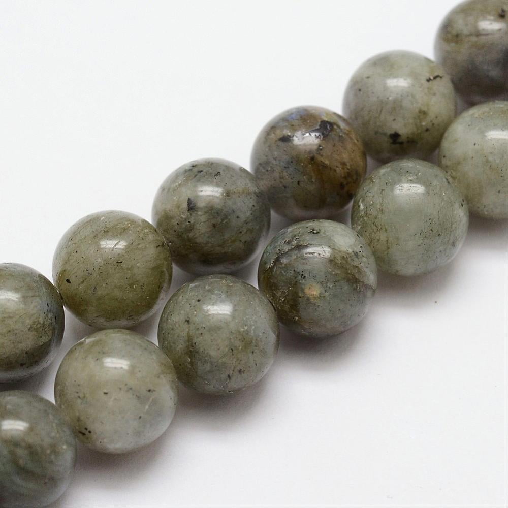 Natural Labradorite Bead Strands Round - Walmart.com