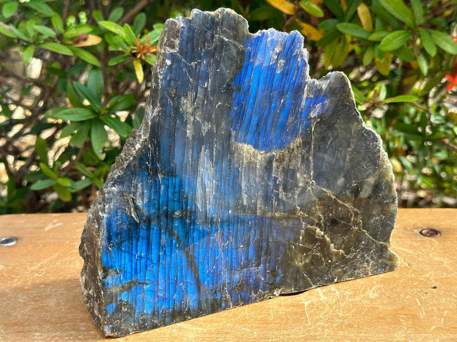 Natural Labradorite Slab, High Flash Free Standing Display Specimens ...