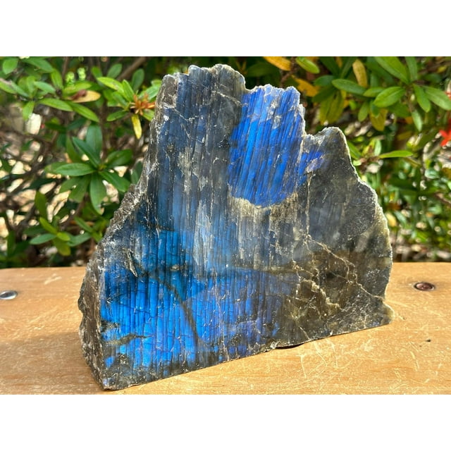 Natural Labradorite Slab, High Flash Free Standing Display Specimens ...