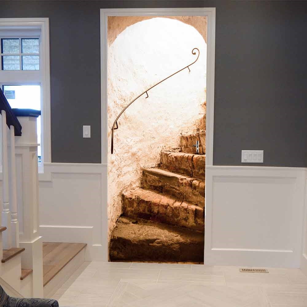 Natural Landscape Door Mural Decal PVC Waterproof Artwork Flower ...