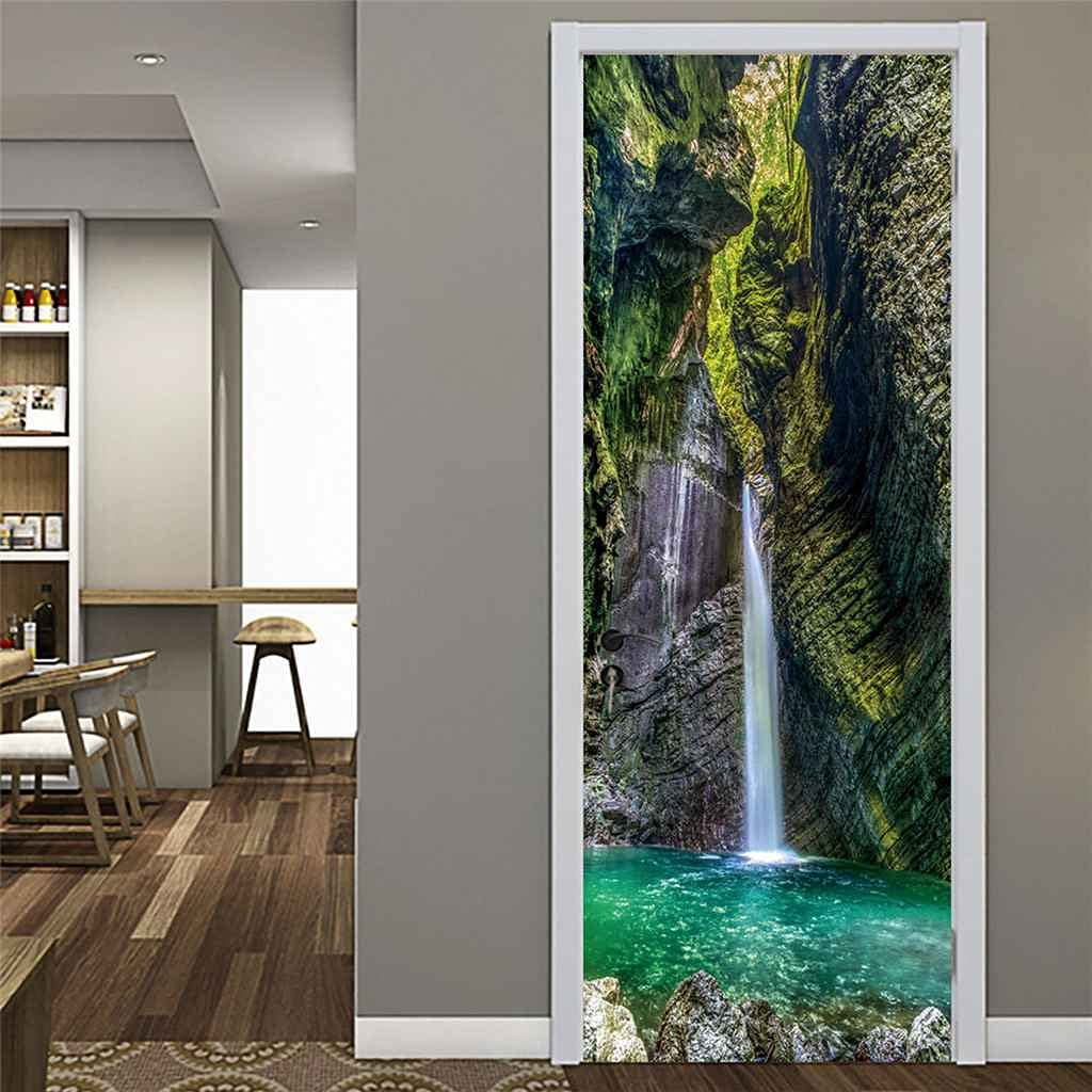 Natural Landscape Door Sticker Wall Decals Mural Wallpaper Waterproof ...