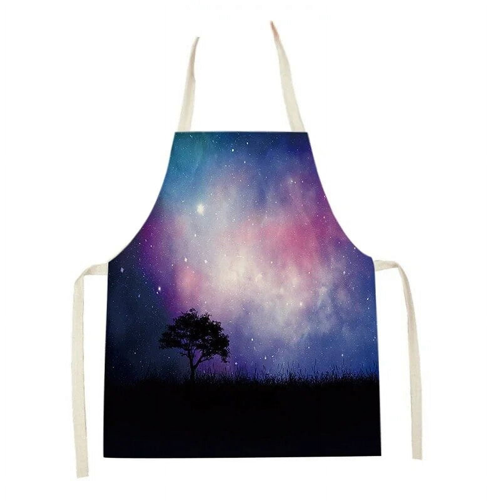 Natural Landscape New Fashion Canvas Kitchen Apron Work Apron Barbecue ...