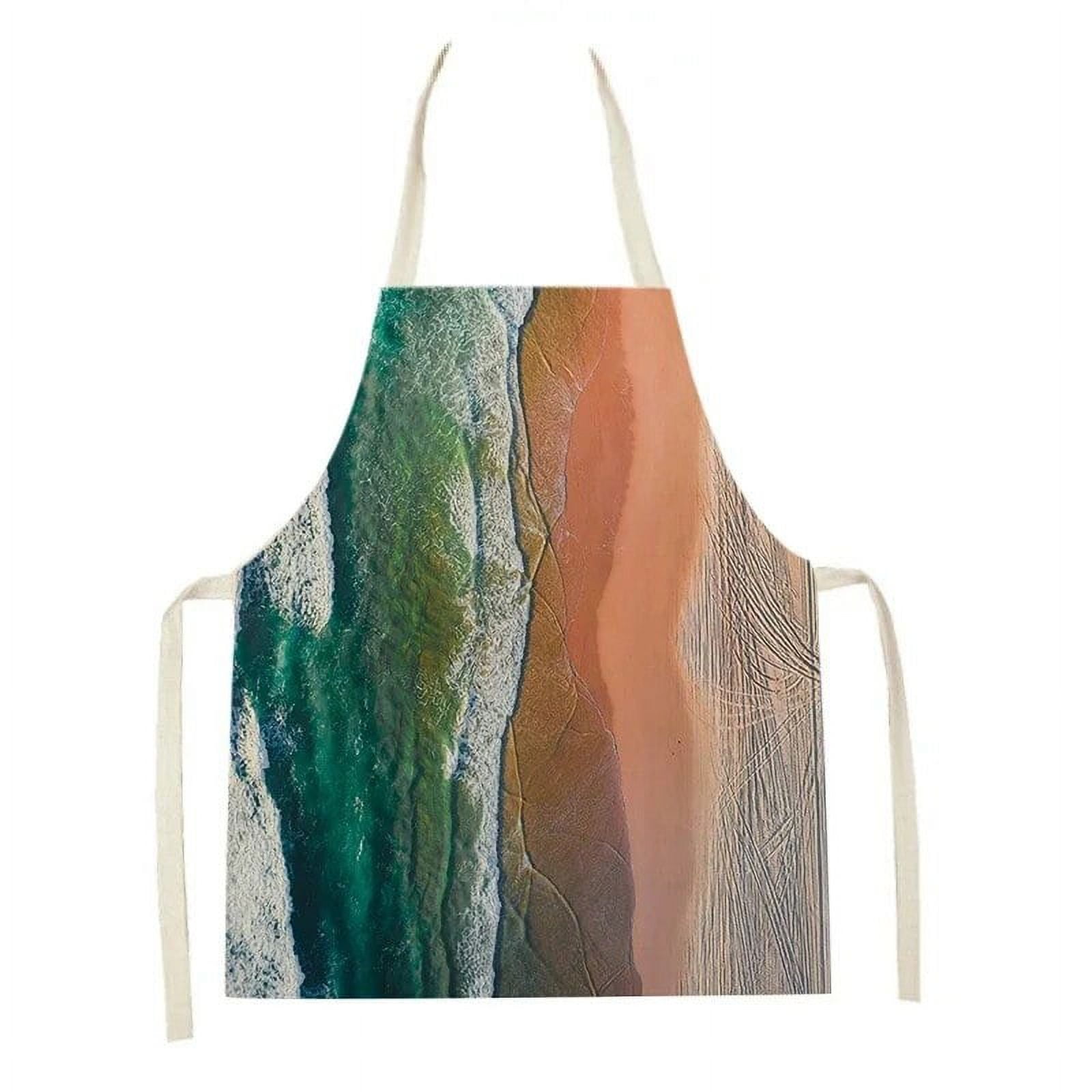Natural Landscape New Fashion Canvas Kitchen Apron Work Apron Barbecue ...