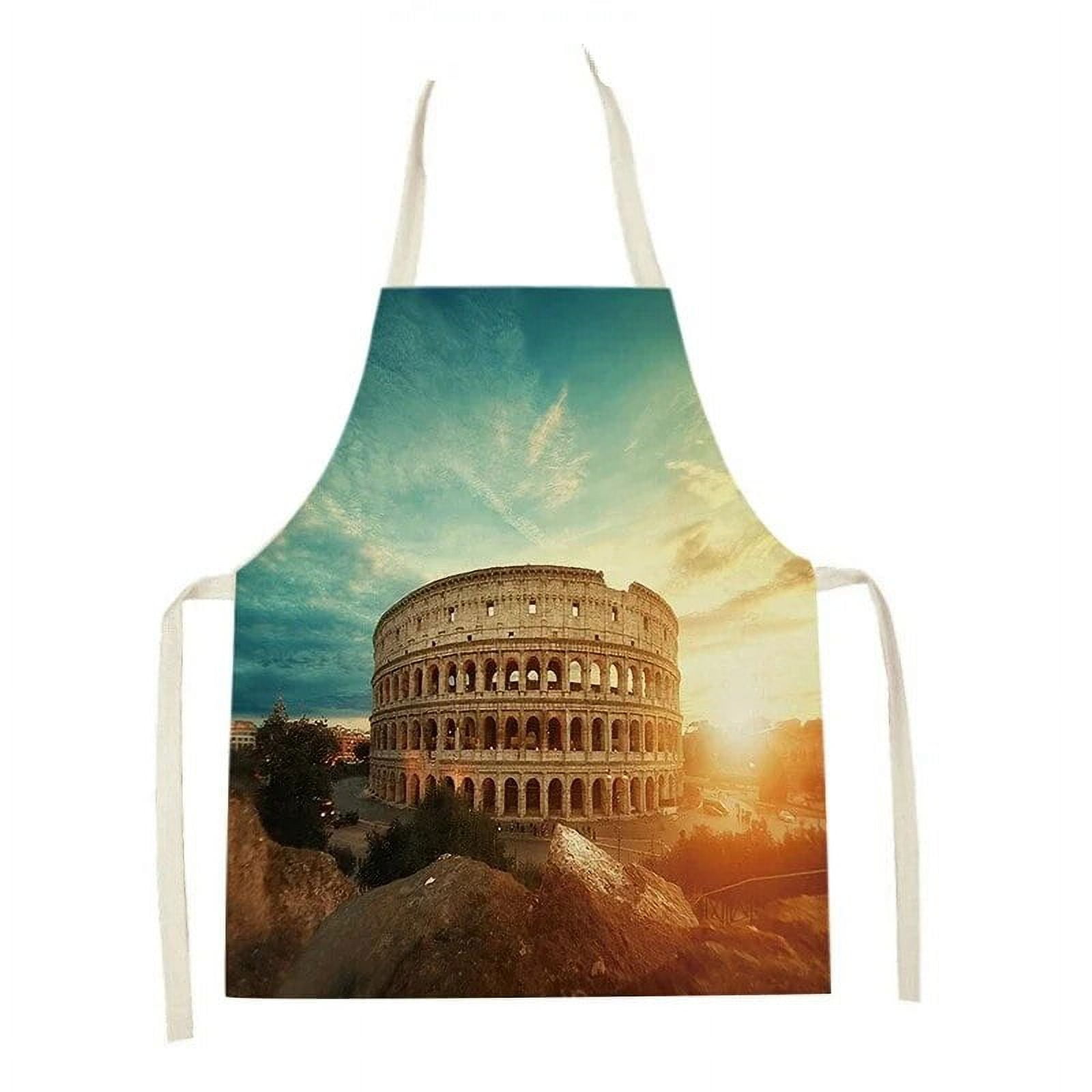 Natural Landscape New Fashion Canvas Kitchen Apron Work Apron Barbecue ...