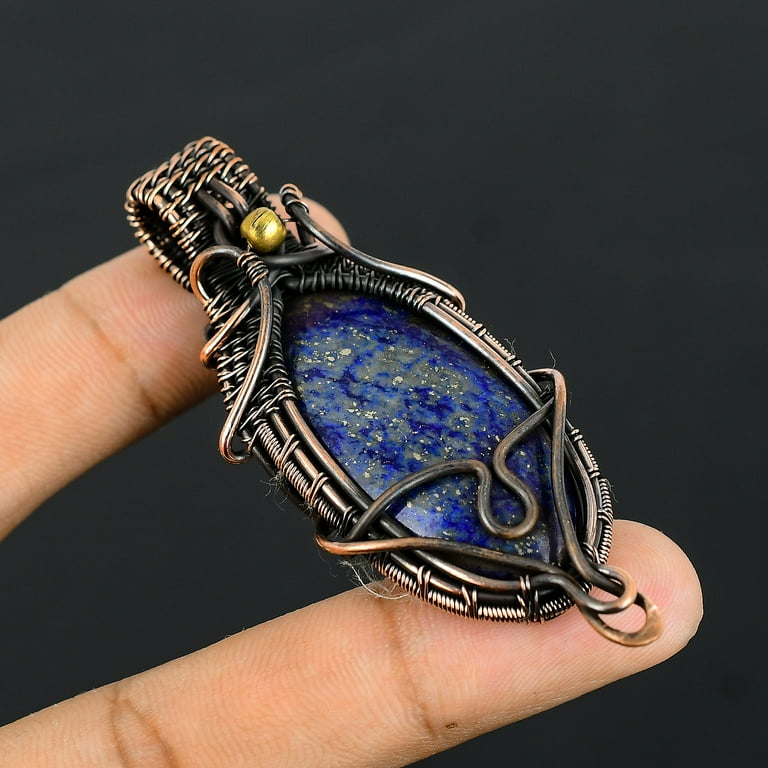 Lapis lazuli wire wrapped jewelry store