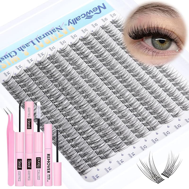 Natural Lash Clusters Kit DIY Lash Extension Kit Wispy Eyelash ...