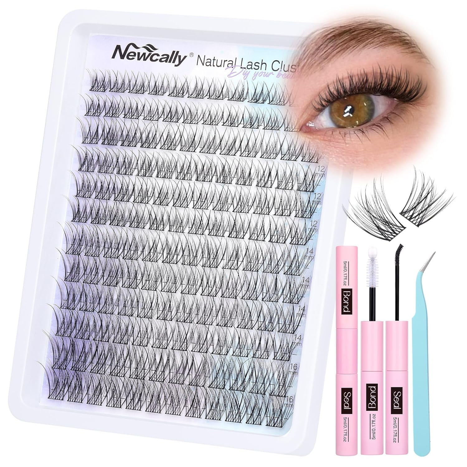 Natural Lash Clusters Kit Wispy Lash Extension Kit Cluster Eyelash ...