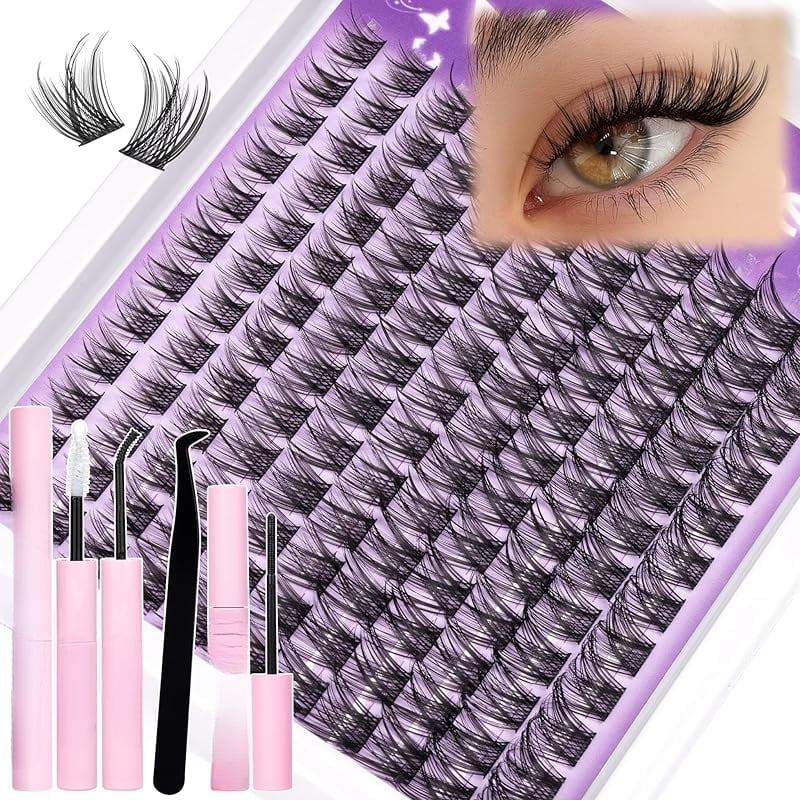 Natural Lash Clusters Kit Wispy Eyelash Clusters CC-Curly Cluster ...