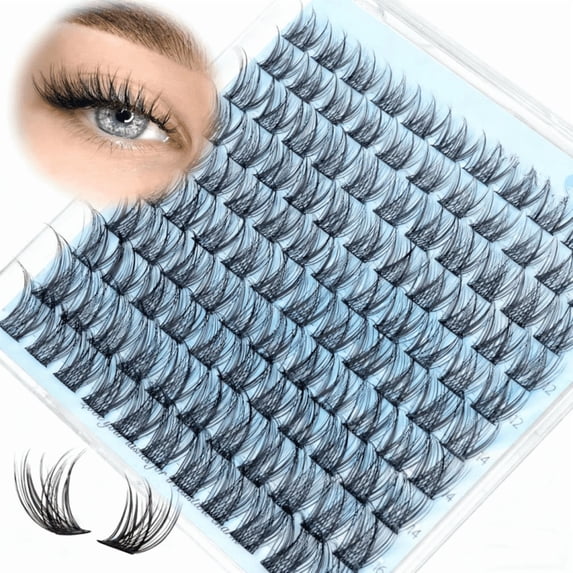 seiihem Natural Lash Clusters Wispy 110Pcs, C Curl 10-16mm Mix Length ...