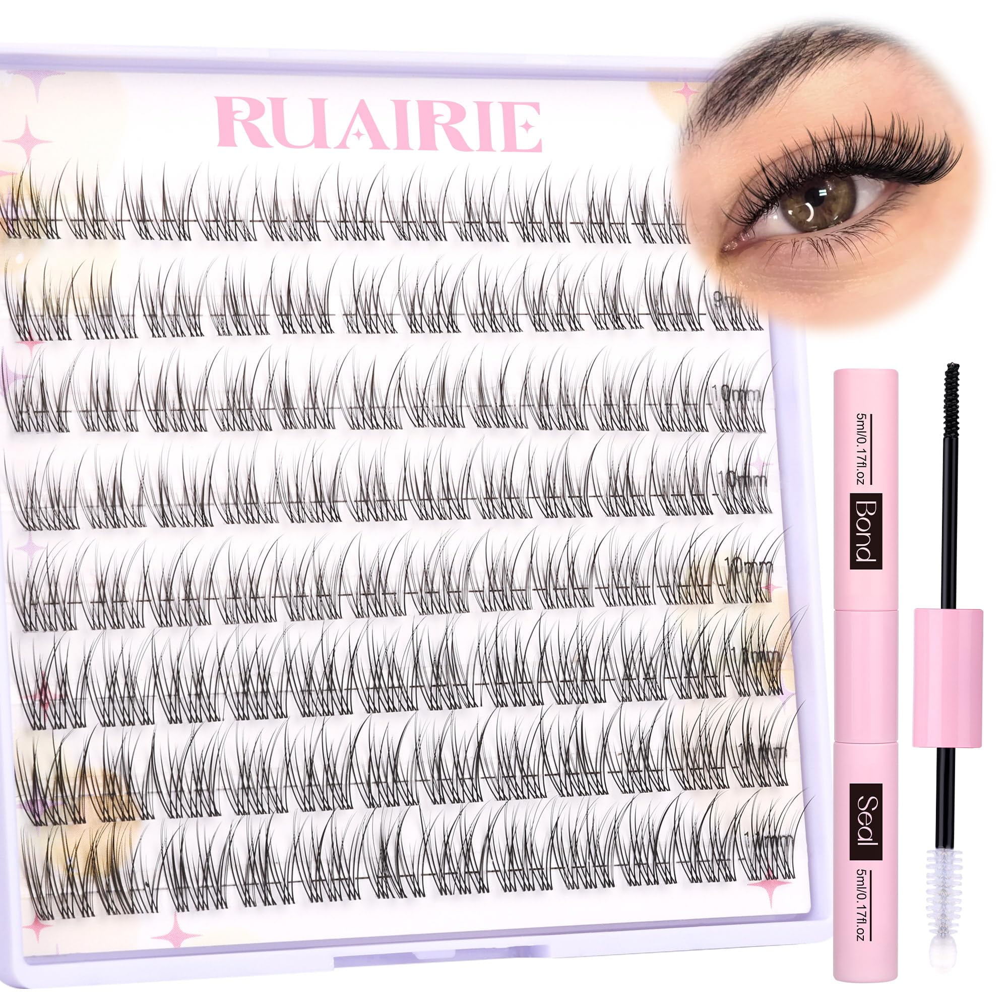 Natural Lash Extension Kit AIF9 Wispy Eyelash Extension Kit 96pcs 9 ...