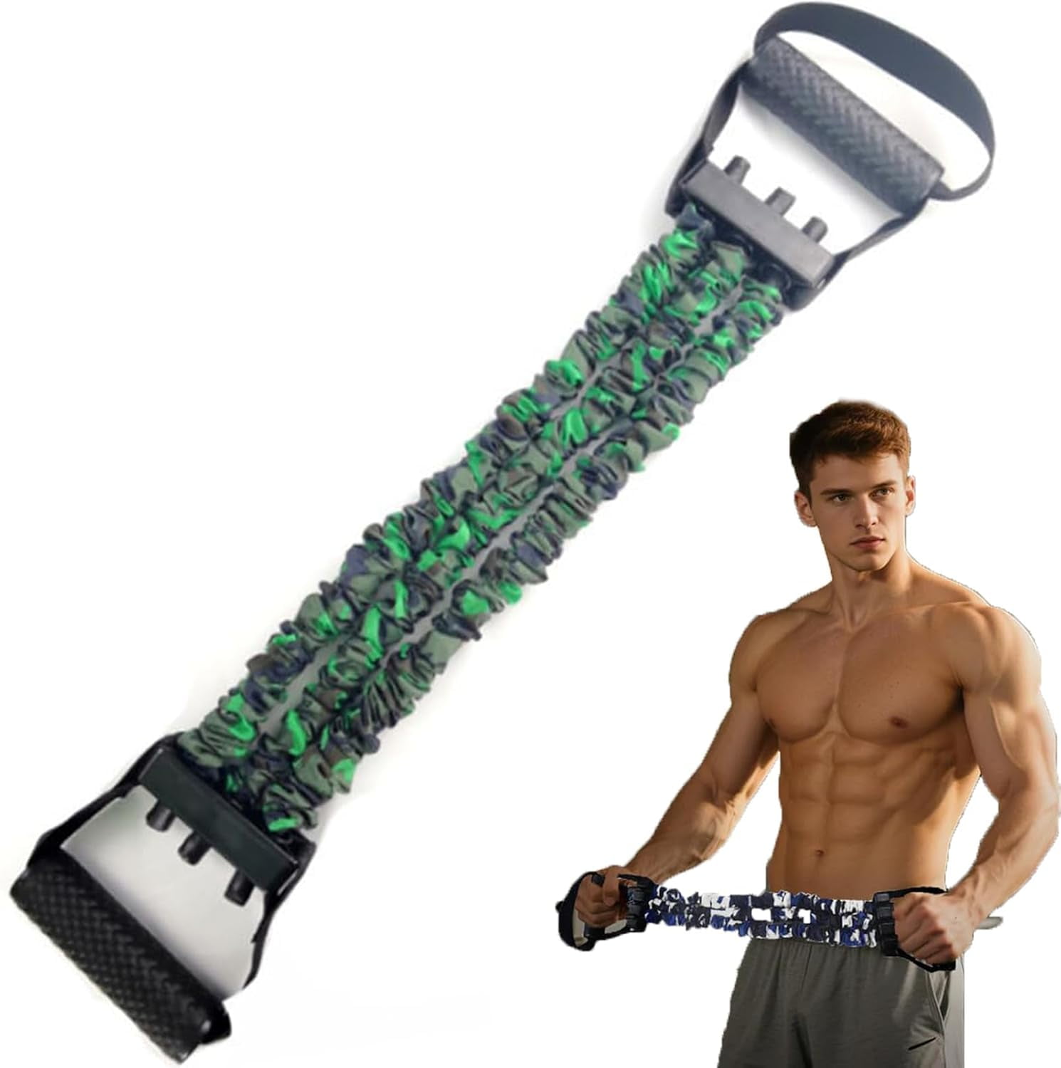 Natural Latex 3-Hole Resistance Stretcher, 2025 New 3-Way Natural Latex ...