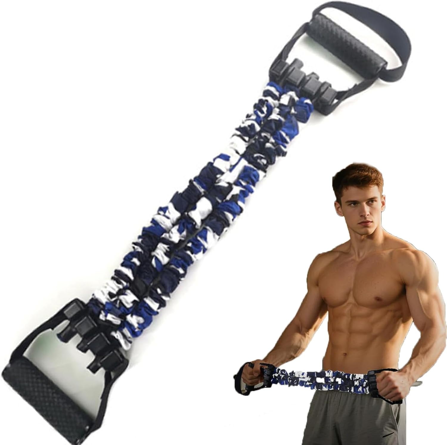 Natural Latex 3-Hole Resistance Stretcher, 2025 New 3-Way Natural Latex ...