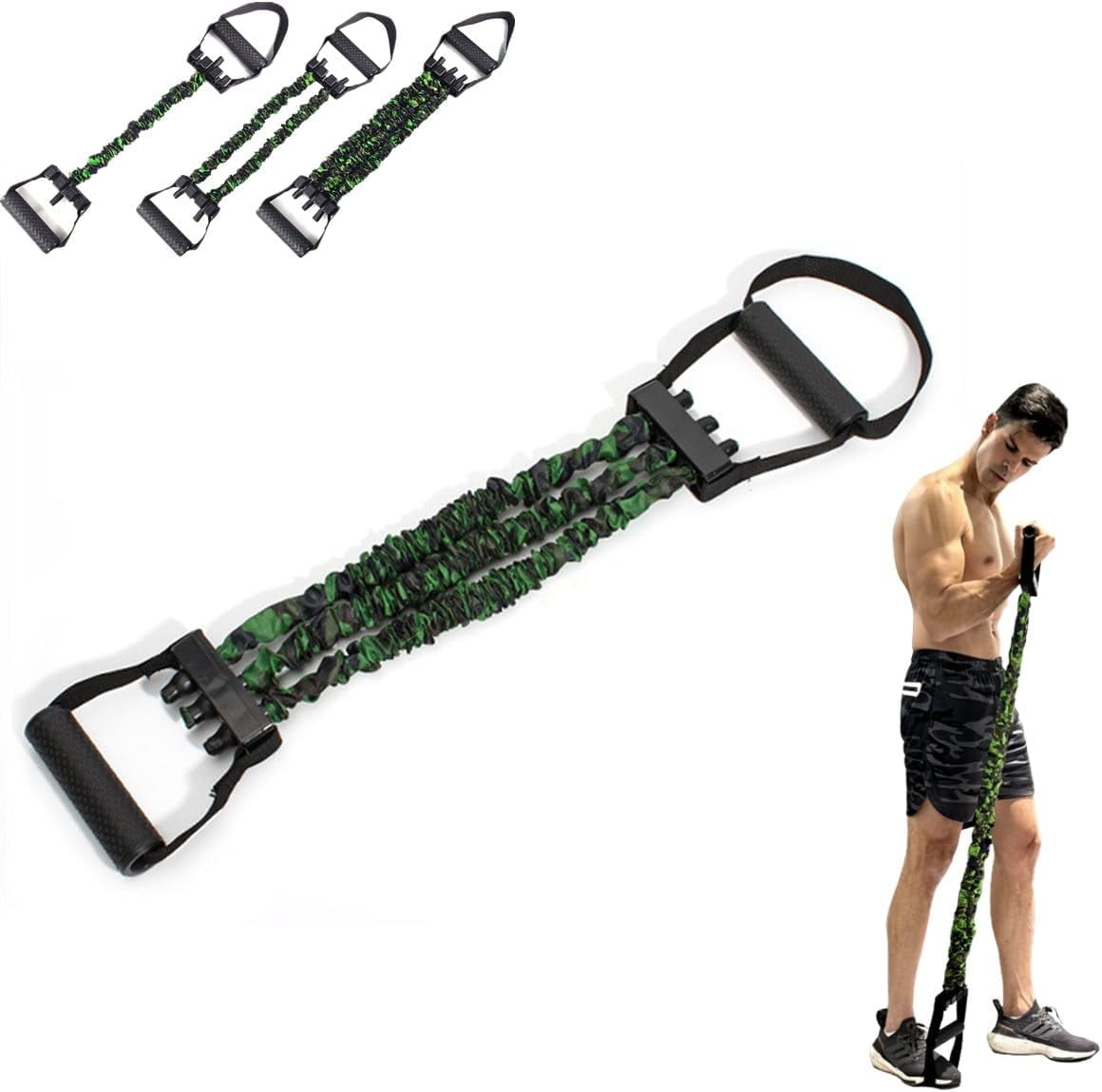 Natural Latex 3-Hole Resistance Stretcher,Fitness Resistance Bands ...