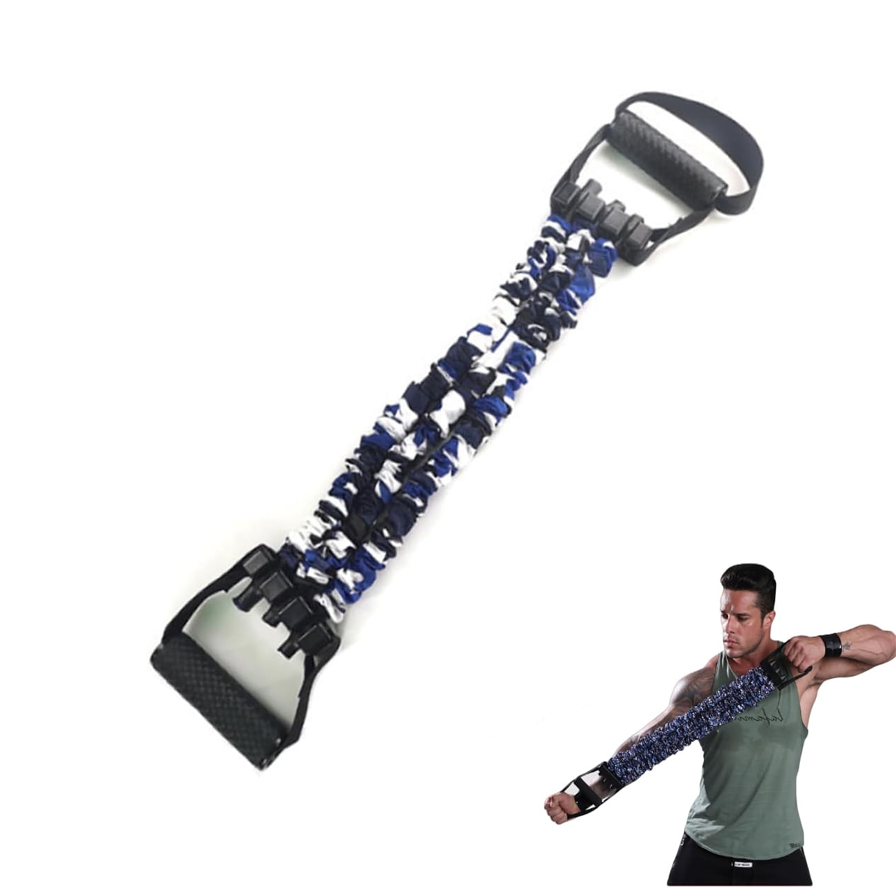 Natural Latex 3-Hole Resistance Stretcher, Fitness Resistance Bands ...