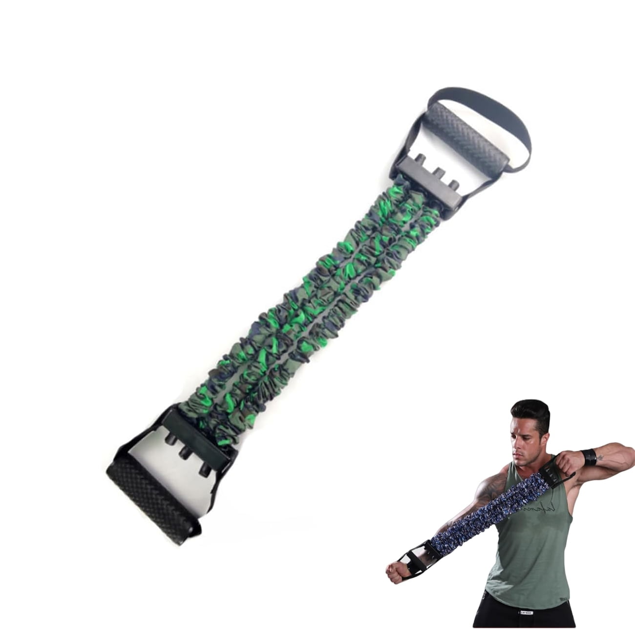 Natural Latex 3-Hole Resistance Stretcher, Fitness Resistance Bands ...