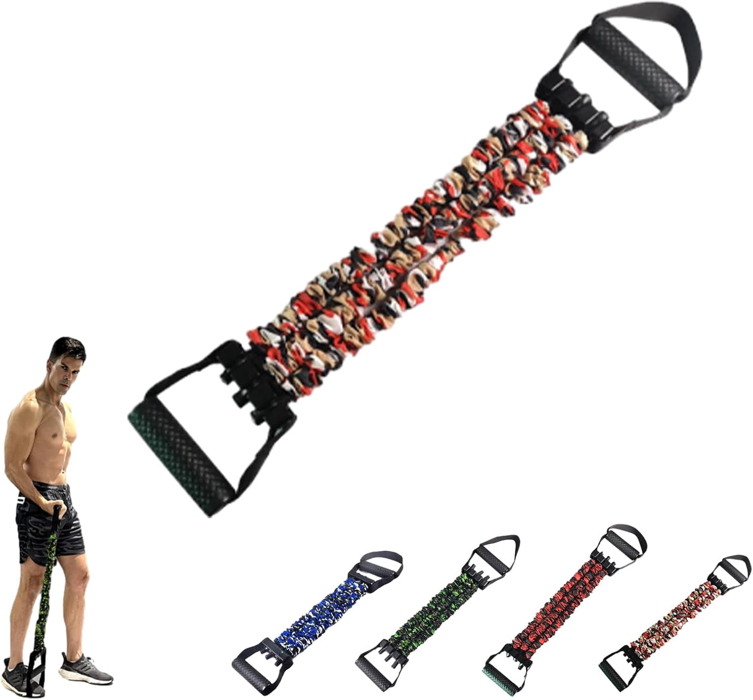 Natural Latex 3-Hole Resistance Stretcher, Men Heavy Resistance ...