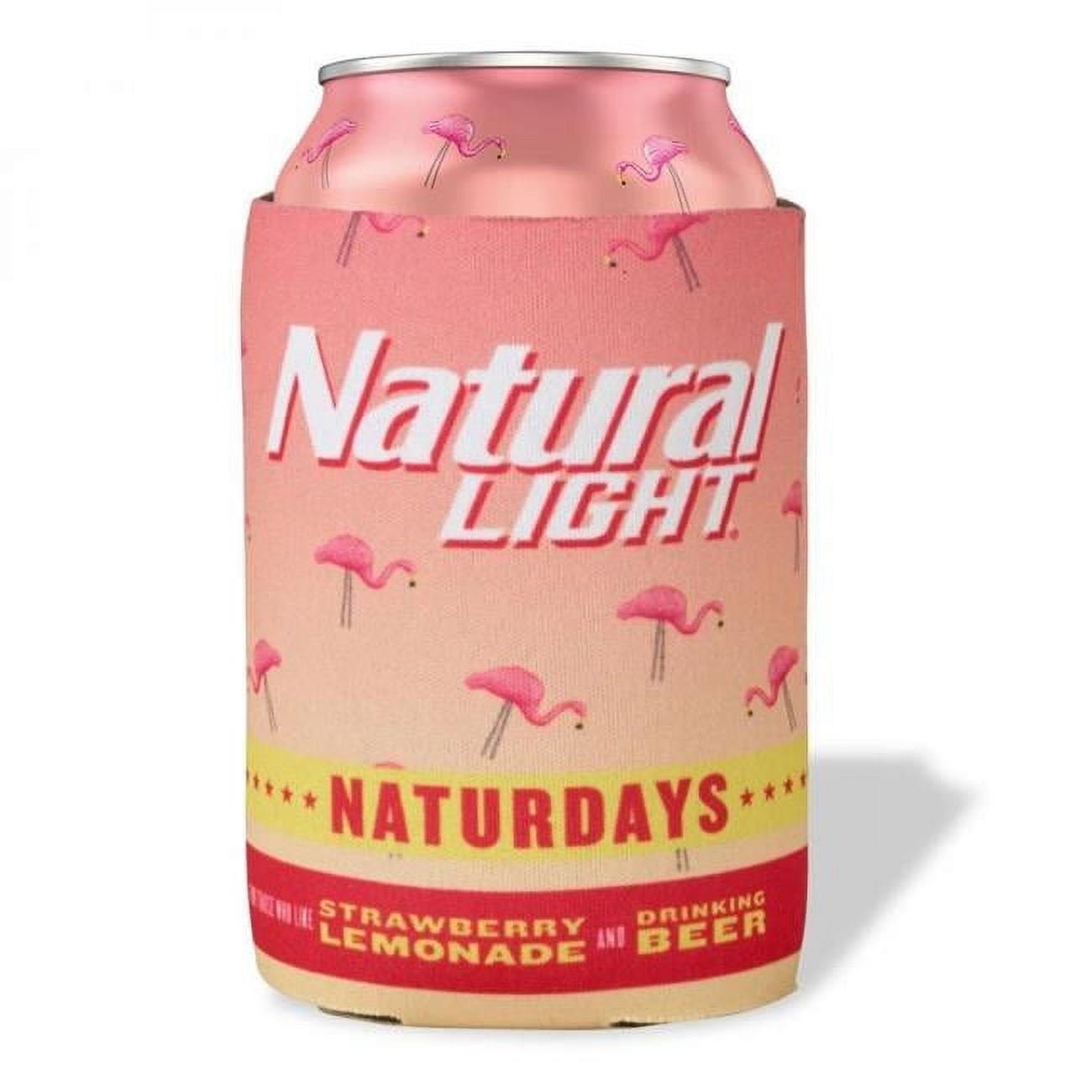 Natural Light Naturdays Pink Flamingo Insulated Can Cooler ‚Äì Beer ...
