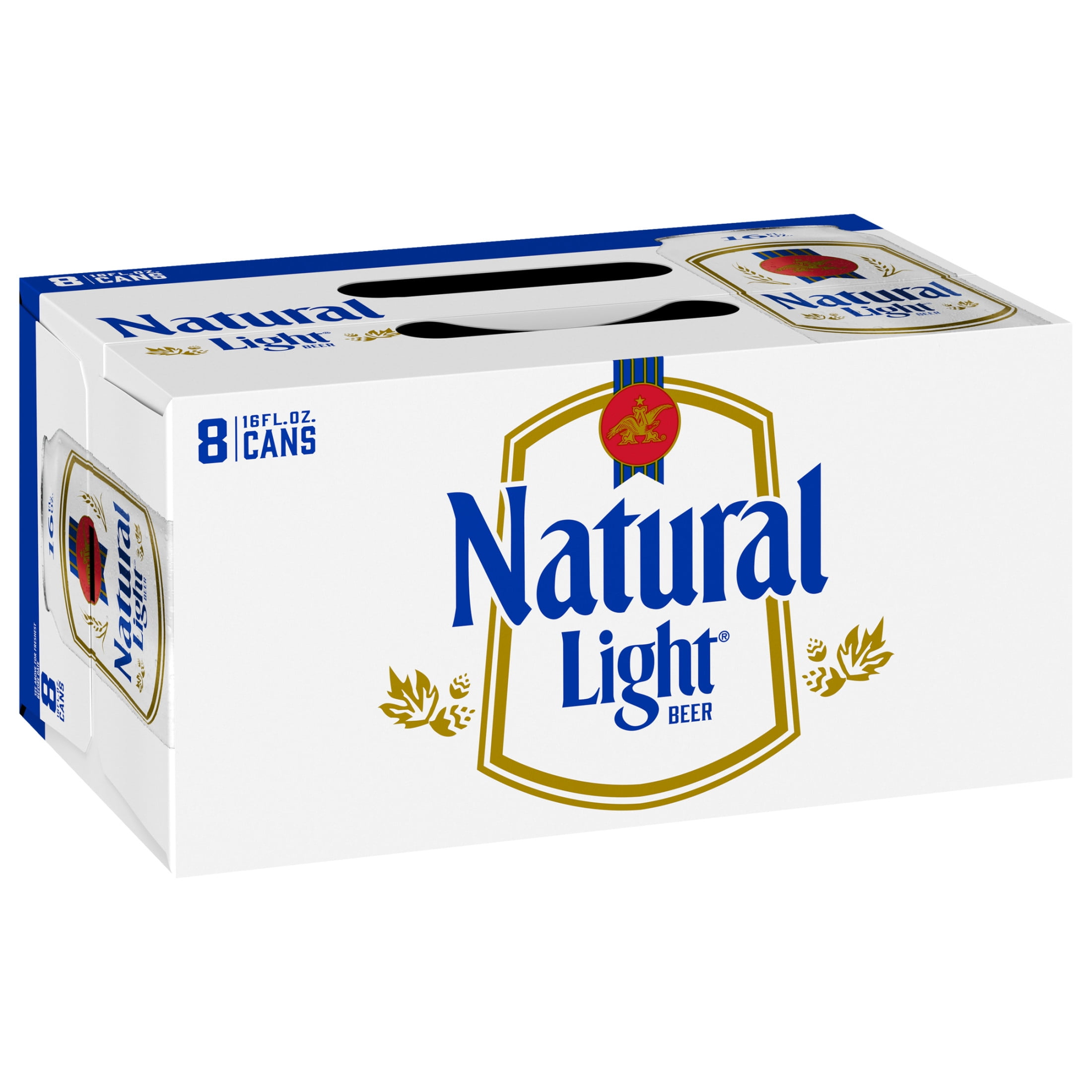 Natural Light American Lager Beer 8 pack 16 fl oz Aluminum Cans 4.2% ...