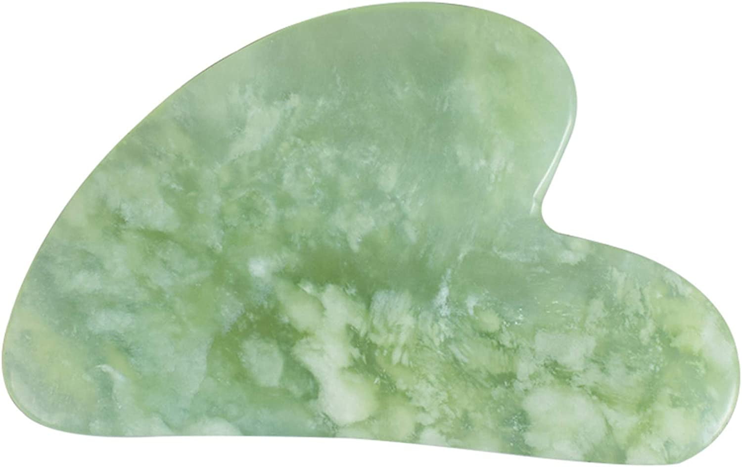Natural Light Green Jade Crystal Jade Gua Sha Scraping Facial Massage ...