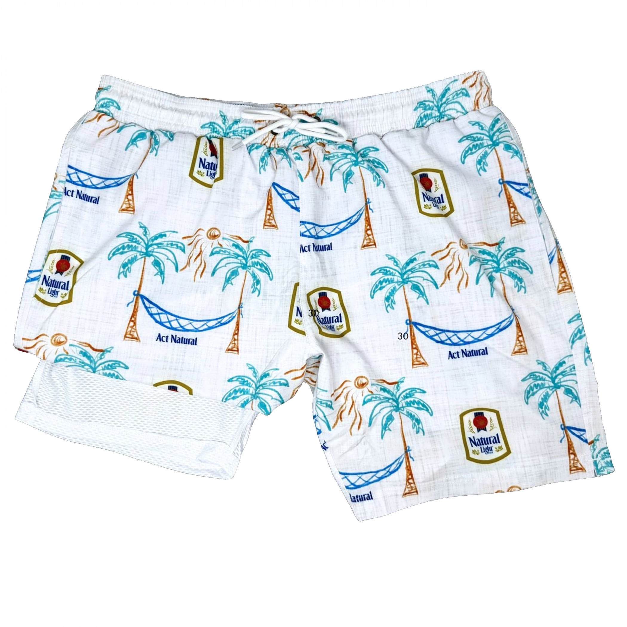 Natural Light Island Life Tropical Bros. Swimsuit-XLarge - Walmart.com