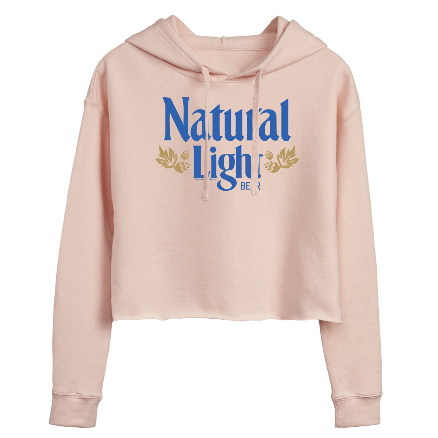 Natural Light - Logo - Junior's Cropped Hoodie - Walmart.com