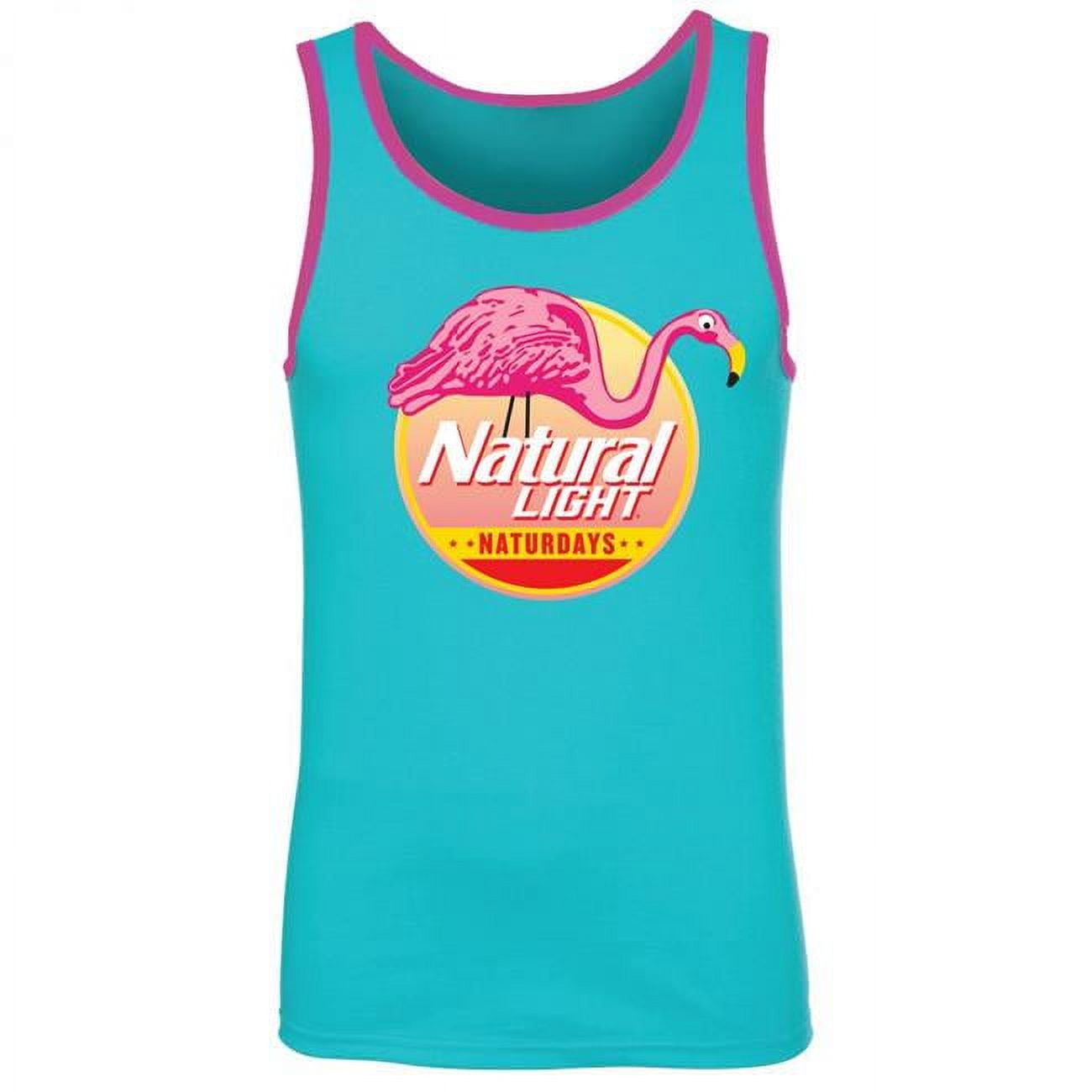 Natural Light Natural Light Naturdays with Pastel Pink Trim Tank Top ...