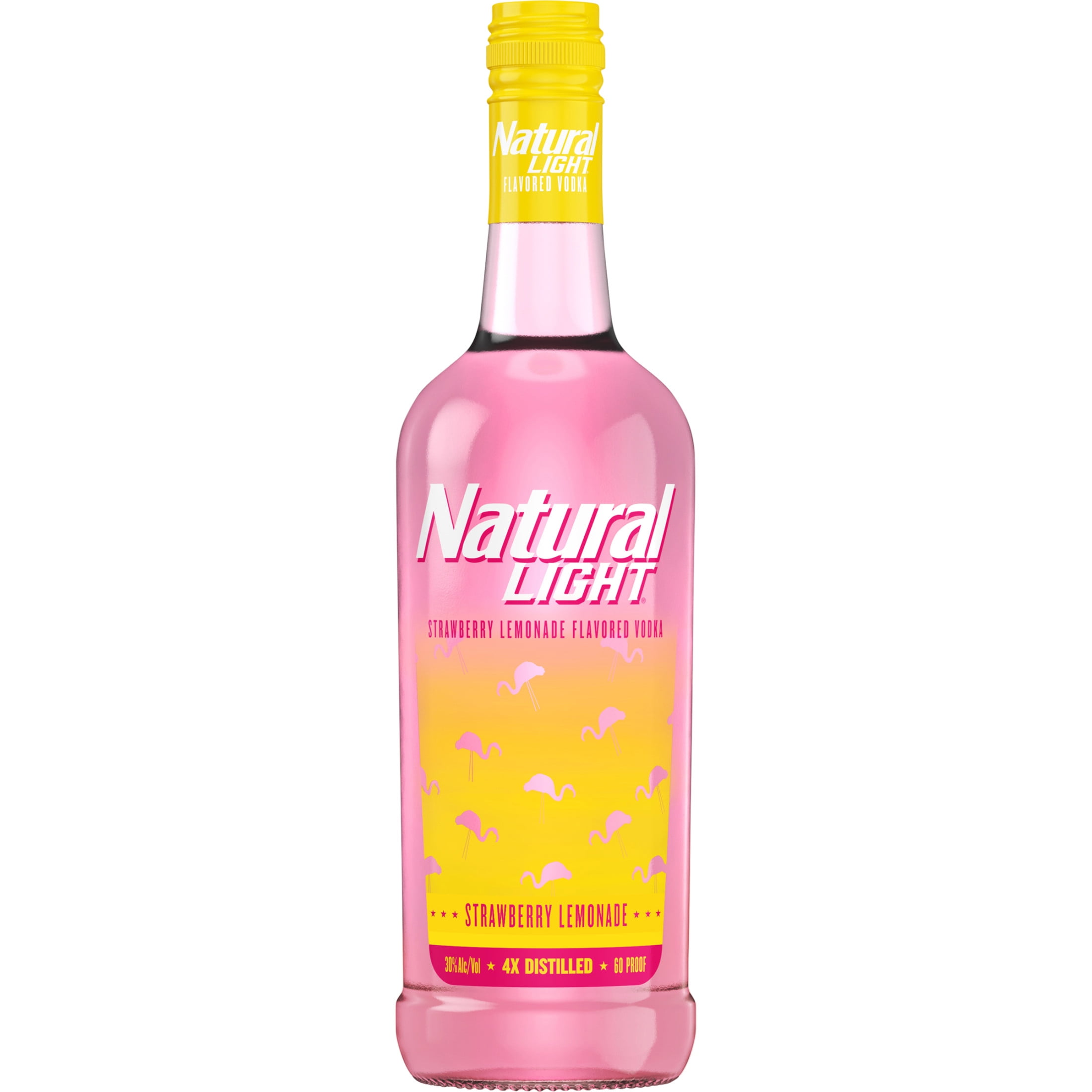 Natural Light Vodka, Strawberry Lemonade Flavored Vodka, 750 ml 1 ...