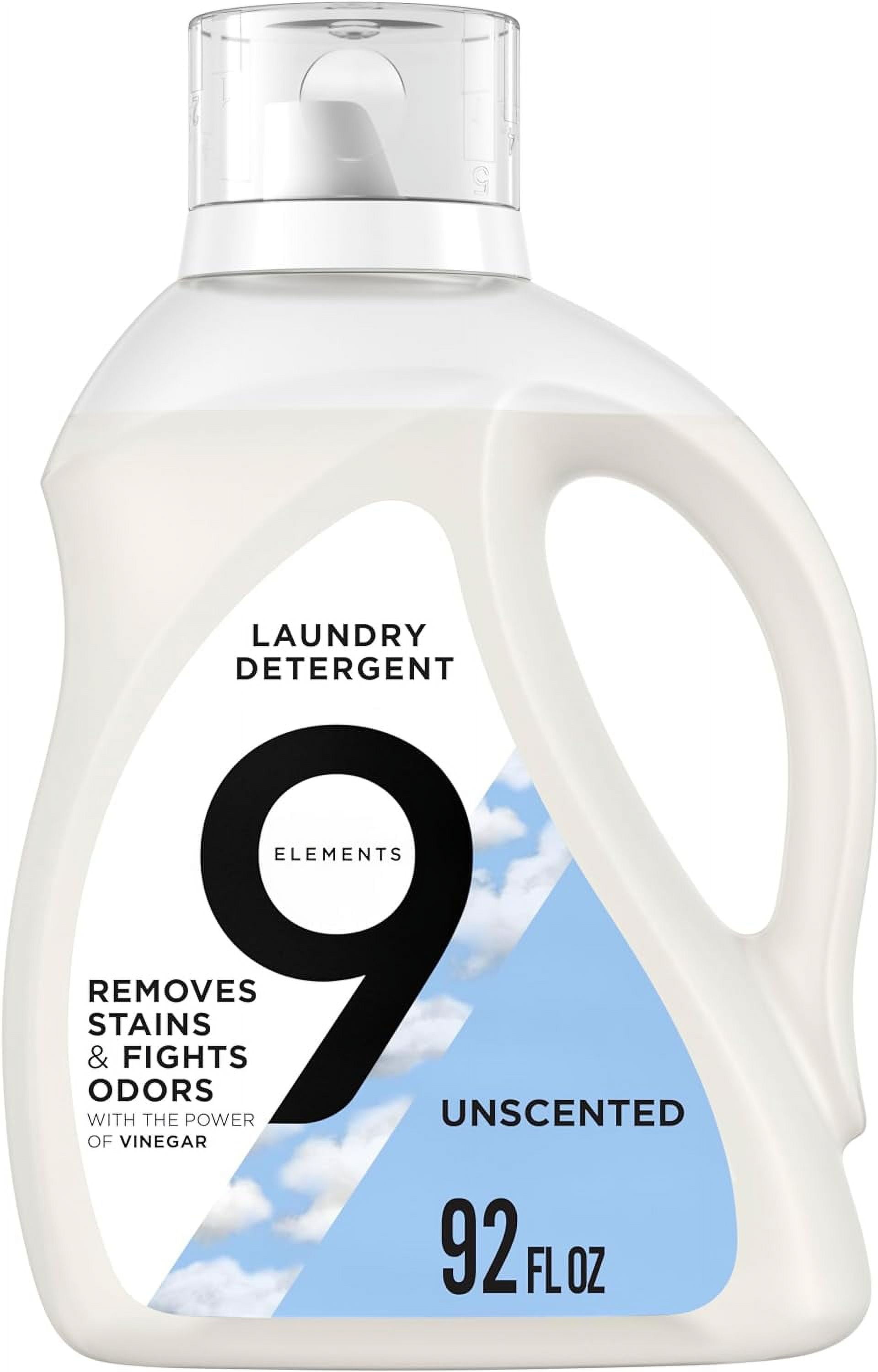 Natural Liquid Laundry Detergent, Vinegar Powered, Unscented, 92 Fl Oz ...