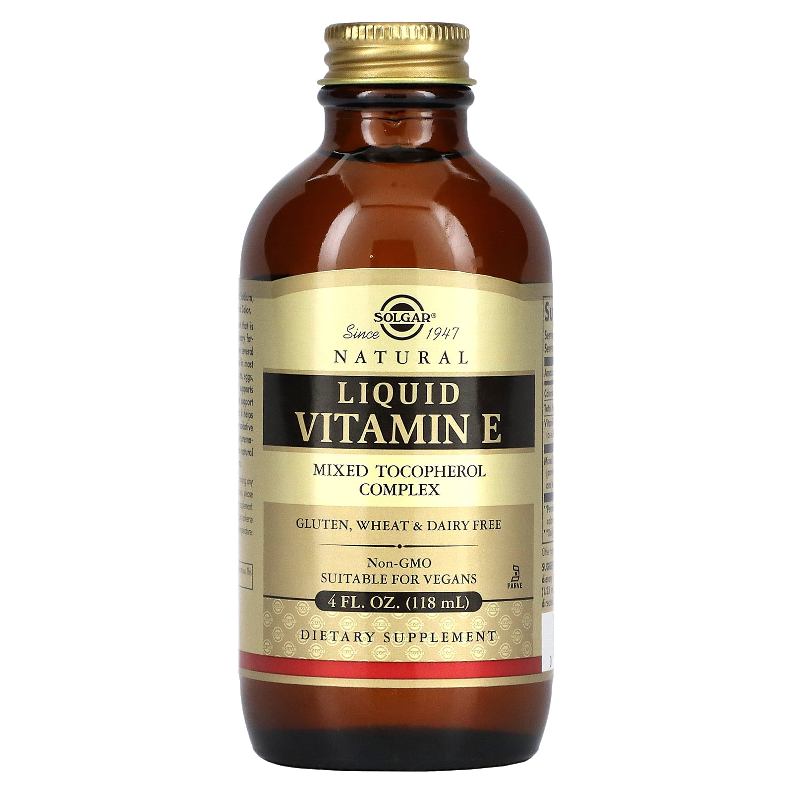 Natural Liquid Vitamin E, 4 fl oz (118 ml), Solgar - Walmart.com